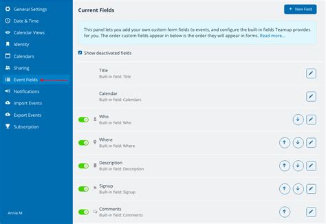 Customize Event Field Names For A More Useful Calendar Teamup Blog