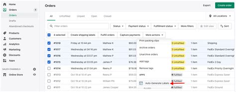Bulk Fedex Shipping Label Generation For Shopify