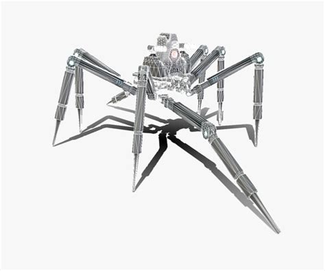 Artstation Spider Bot V3 Rigged And Animated Game Assets