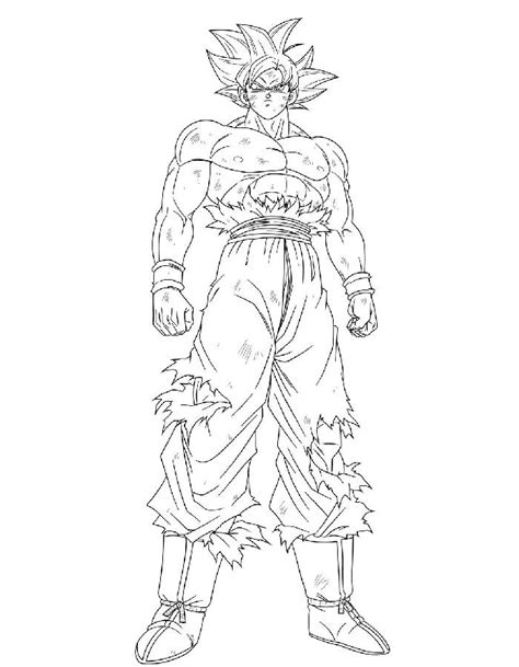 Goku Ultra Instinct Coloring Pages