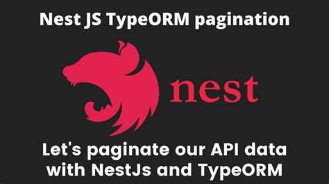 Pagination And Filtering In Nestjs Apis Dev Centre House Ireland
