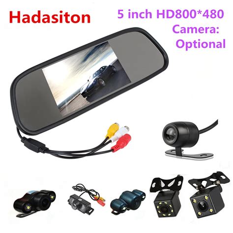 후진 주차 모니터 Tft Lcd 컬러 스크린 자동차 백미러 모니터 백미러 카메라 옵션 5 인치car Monitor