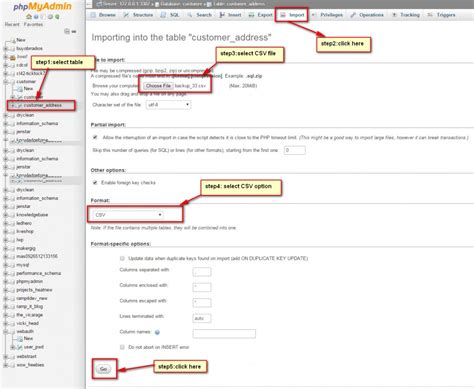 Import The Csv File Into Mysql Table Using Phpmyadmin And Query Knowledge Bags