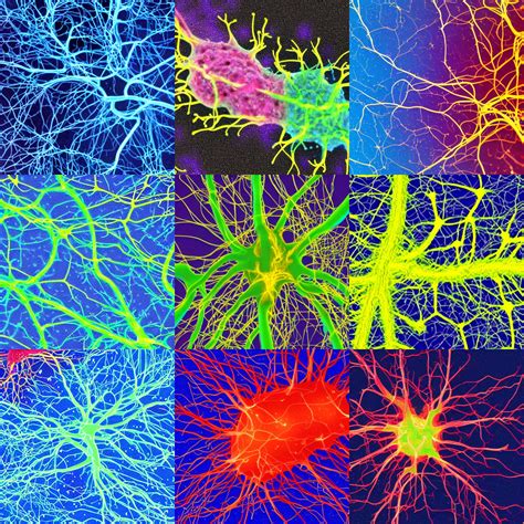 neuron microscopy image synapse glutamate fluorescent | Stable Diffusion | OpenArt