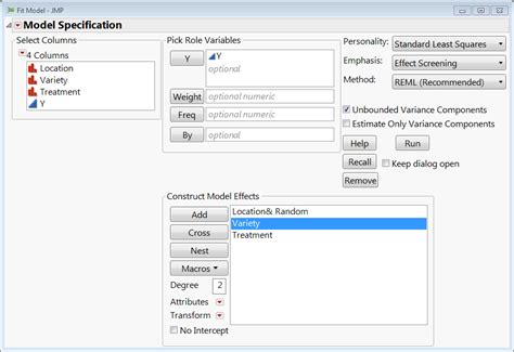 solved linear mixed model jmp user community
