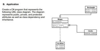 Answered B Application Create A C Program That Represents The Following UML Class Diagram