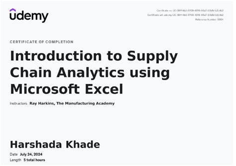 harshada khade on linkedin supplychain analytics excel