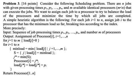 Problem 3 16 Points Consider The Following