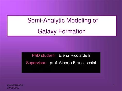 Ppt Semi Analytic Modeling Of Galaxy Formation Powerpoint