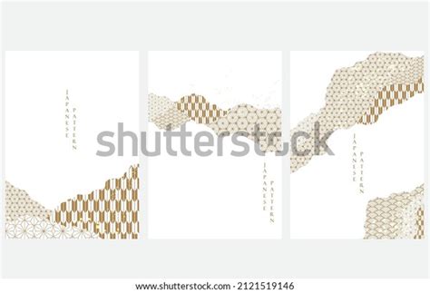 Japanese Background Geometric Pattern Vector Abstract Stock Vector