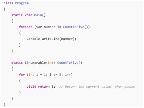 Yield Return Memory Saver What Is Yield Return In C By