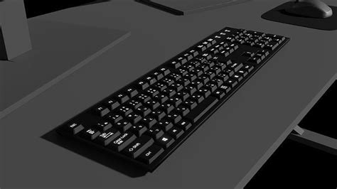 Jis Keyboard 3d Model Cgtrader