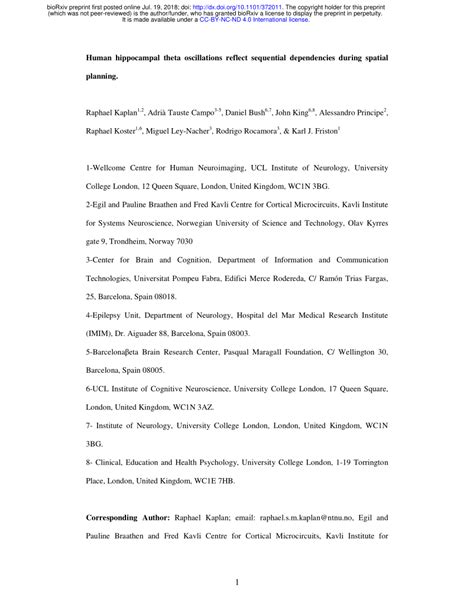 Pdf Human Hippocampal Theta Oscillations Reflect Sequential