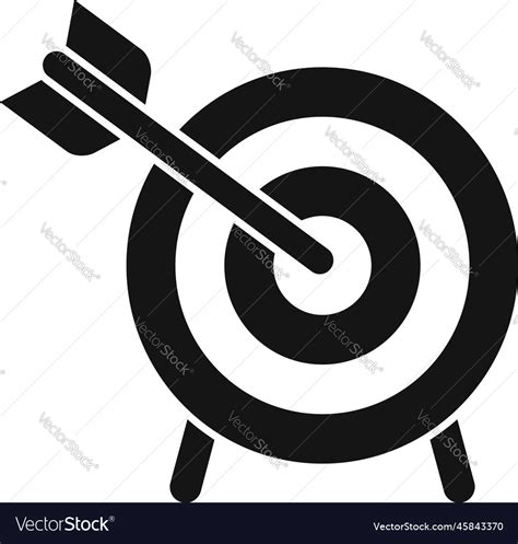 Target Value Icon Simple Core Purpose Royalty Free Vector