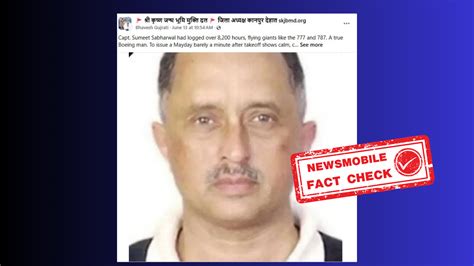 Fact Check This Picture Is Not Does Not Show Capt Sumeet Sabharwal Of