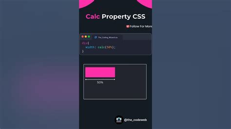 Calc Property Css Shorts Shortsvideo Css3 Property Webdevelopment