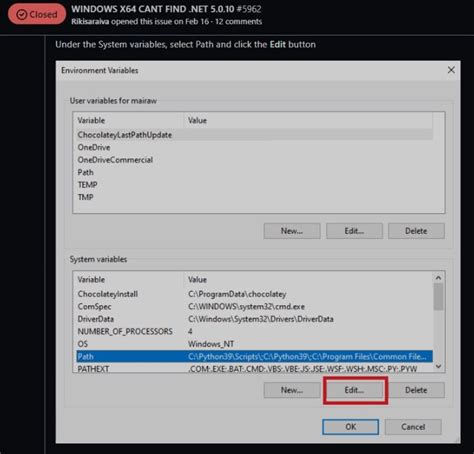 Windows X64 Cant Find Net 5010 · Issue 5962 · Dotnetcore