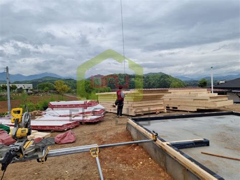 골조패널 벽체 조립 현장갤러리 목조주택전문 다우건업