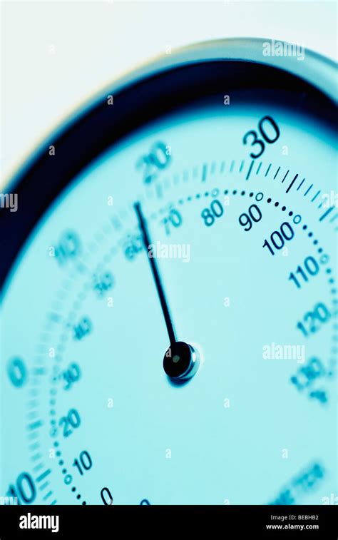 Close Up Of An Analog Thermometer Stock Photo Alamy