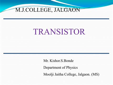 Pdf Transistor Introduction And Electronics F Y Bsc Transistor Pdf · The Input Signal Is