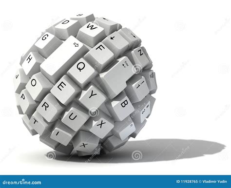 Abstract Keyboard Ball Stock Illustration Image Of Design 11928765