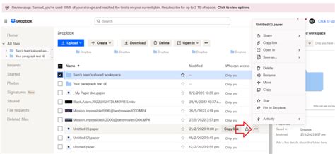 Recover Deleted Dropbox Files In Versioning Rewind