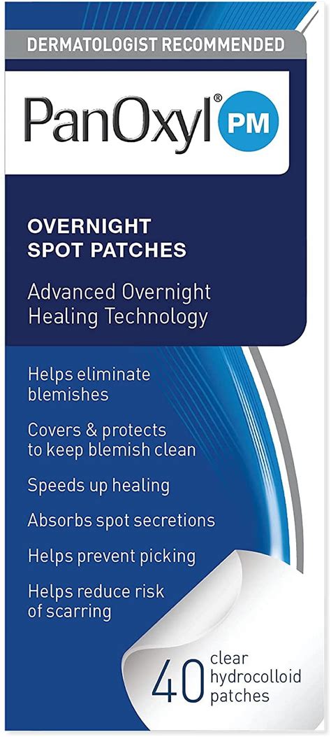 Panoxyl Acne Healing Overnight Spot Patches 40 Clear Pimple Patches Walmart Business Supplies
