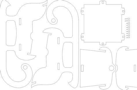 Шаблон санки из картона - 67 фото