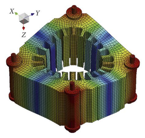 Numerical Modal Shapes Of The Stator Model With Absence Of Winding A Download Scientific