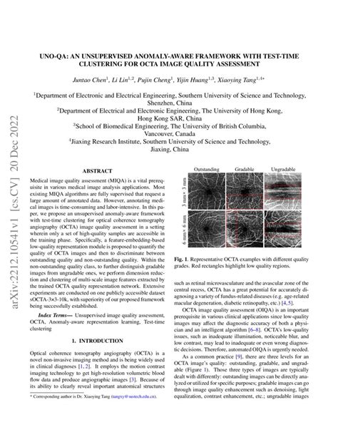 Uno Qa An Unsupervised Anomaly Aware Framework With Test Time
