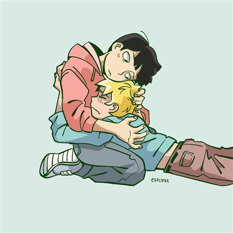 Safebooru 2boys Artist Name Black Eyes Black Hair Blonde Hair Blue