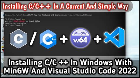 How To Install C In Windows With Mingw And Visual Studio Code 2022 C