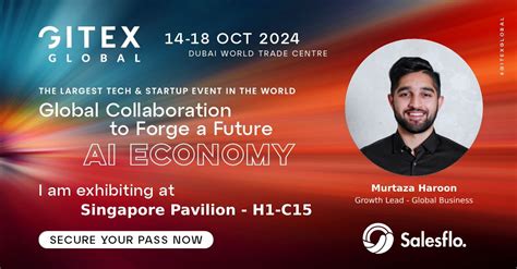 Salesflo Salesflogoesglobal Gitexglobal Sgtech Singaporepavilion