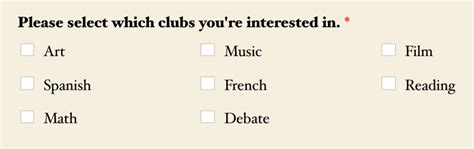 How To Create Multi Column Layouts For Multiple Choice And Checkboxes