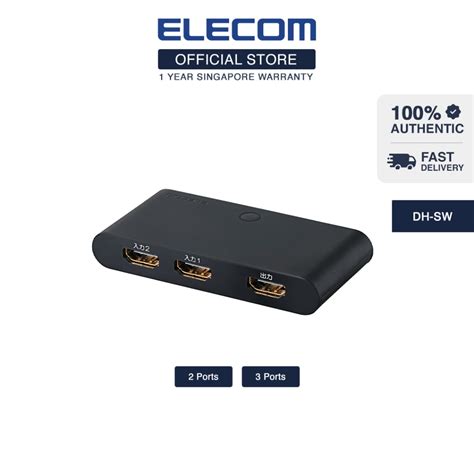 Elecom Hdmi Switcher 2 Or 3 Ports Hdmi Connector Switch Multiple Hdmi Device To One Tv Output