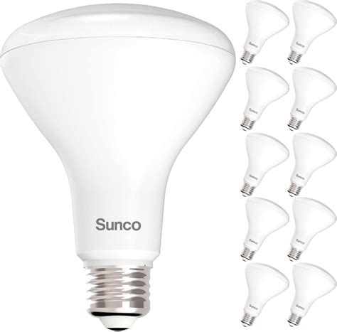 Sunco 10 Pack Br30 Light Bulbs Led Recessed Can Light Bulbs Indoor