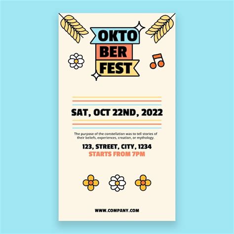 페이스북 스토리 디자인 템플릿 무료 벡터