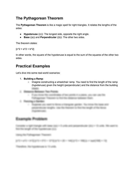 Solution Unlocking Geometry Secrets The Pythagorean Theorem