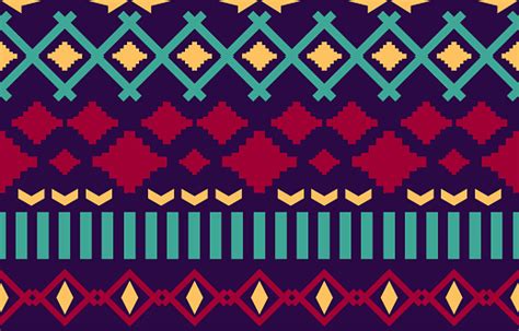 나바호어 아메리카 원주민 직물 원활한 패턴 기하학적 부족 민족 전통 배경 디자인 요소 카펫 벽지 의류 양탄자 인테리어 자수 벡터 일러스트레이션을 위한 디자인 0명에 대한