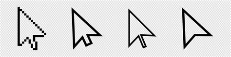 Click Cursor Icon Computer Mouse Pointer Arrow Vector Image