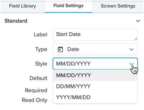 Date Field Formats Within The Builder Gocanvas Help Center