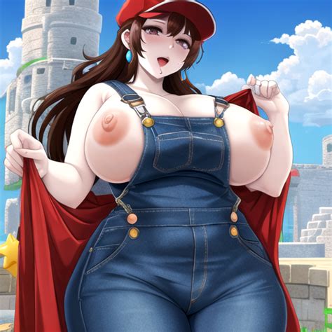 Rule 34 1girls Ahe Gao Ai Generated Big Breasts Blue Overalls Breasts