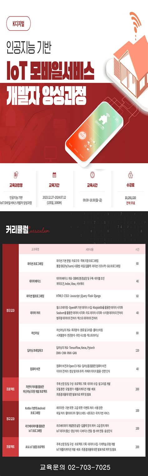 인공지능 기반 Iot 모바일 서비스 개발자 양성과정 요즘것들