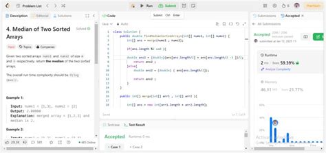 100daysofcode Day9 Leetcode Medianoftwosortedarrays Dsawithedslash