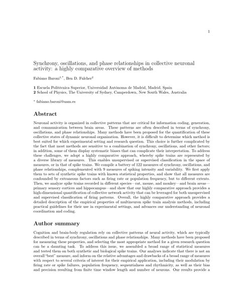 Pdf Synchrony Oscillations And Phase Relationships In Collective