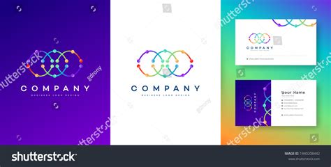 Colorful Finite Element Analysis Logo With Royalty Free Stock Vector