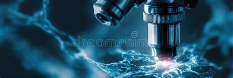 Microscope View Revealing Intricate Details Of A Specimen With An