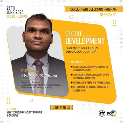 Clouddeveloper Careerpath Techevent Cloudcomputing Iot Cybersecurity Networking