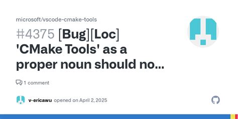 Bug Loc Cmake Tools As A Proper Noun Should Not Be Translated In The Cmakepinnedcommands