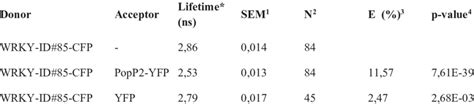 Flim Fret Measurements Showing A Physical Interaction Betweenwrky